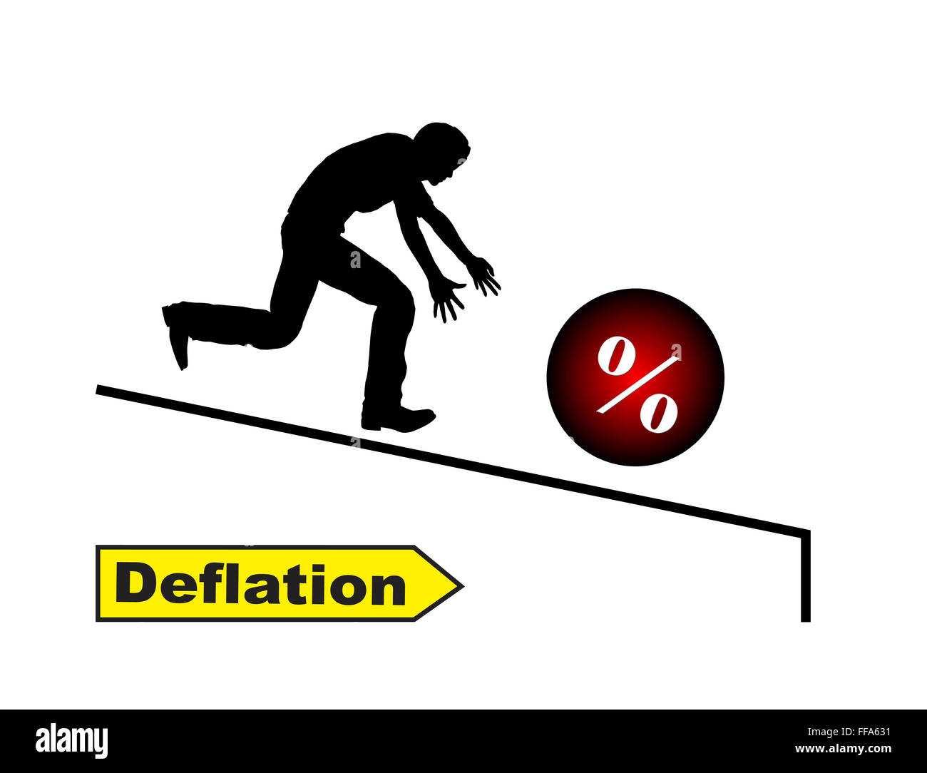 Deflation symbol hi-res stock photography and images - Alamy
