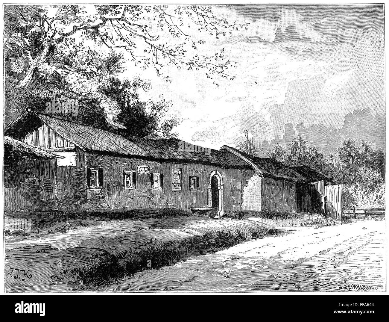 HAYDN HOUSE./nThe house at Rohrau, Austria, where the composer Franz ...