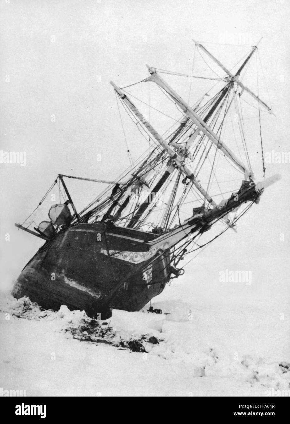 SHACKLETON'S ENDURANCE/nheeled to port under the pressure of ice in the ...