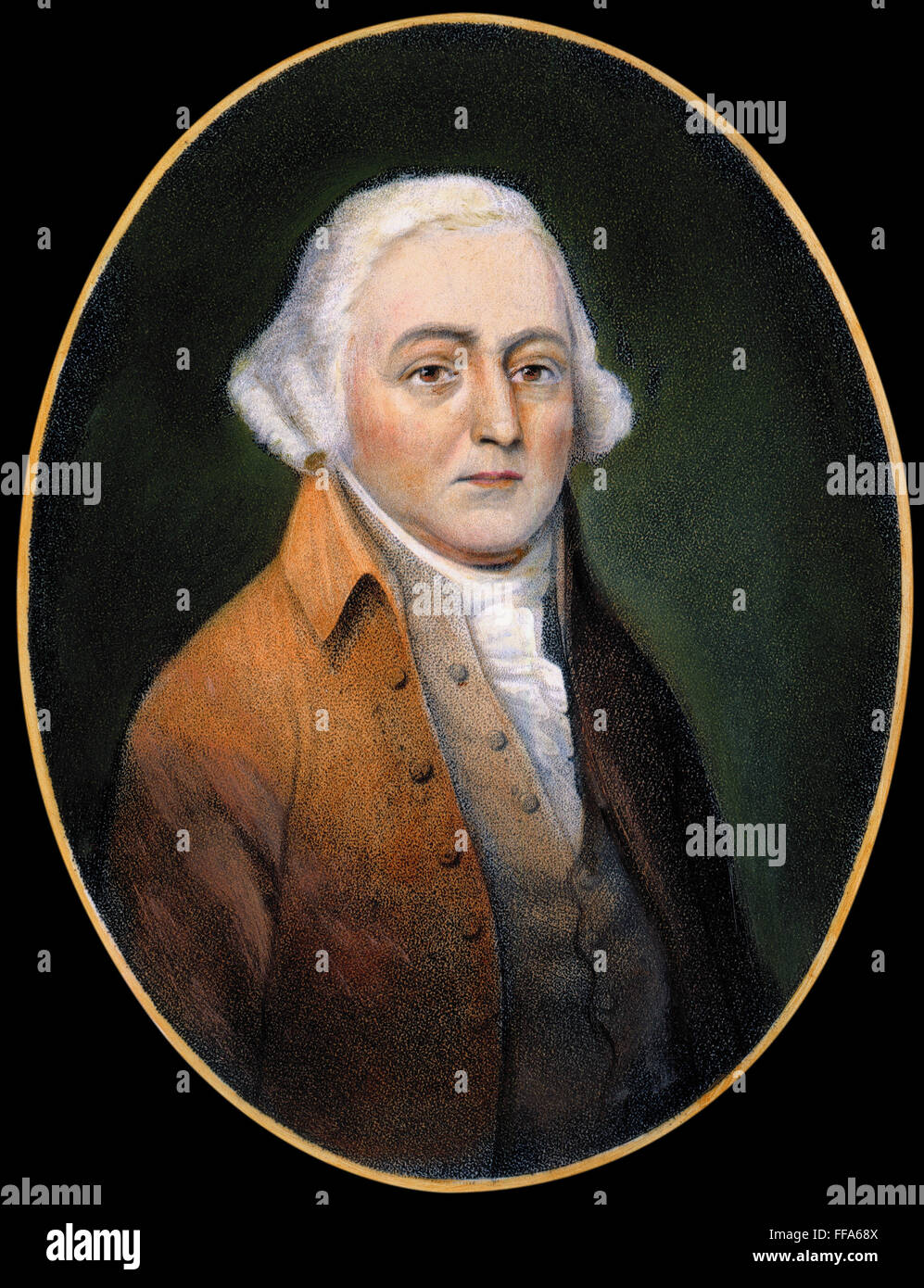 JOHN ADAMS (1735-1826). /nAmerican President: aquatint, 1800, by ...