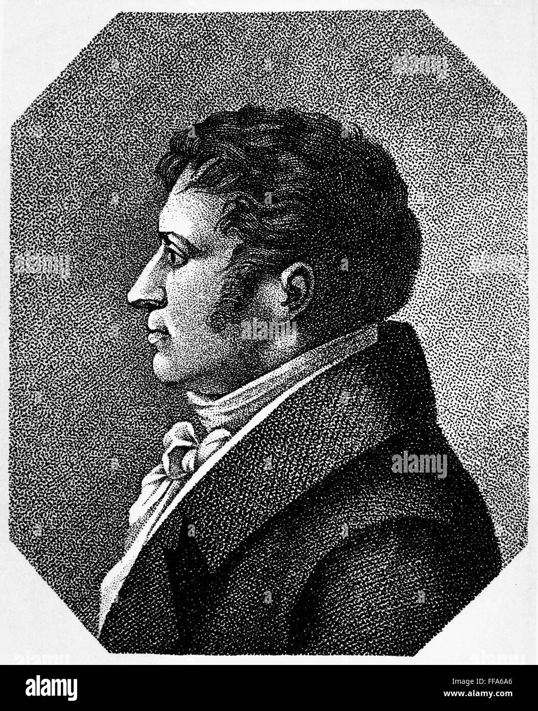 AUGUST von SCHLEGEL /n(1767-1845). German man of letters. Engraving by ...
