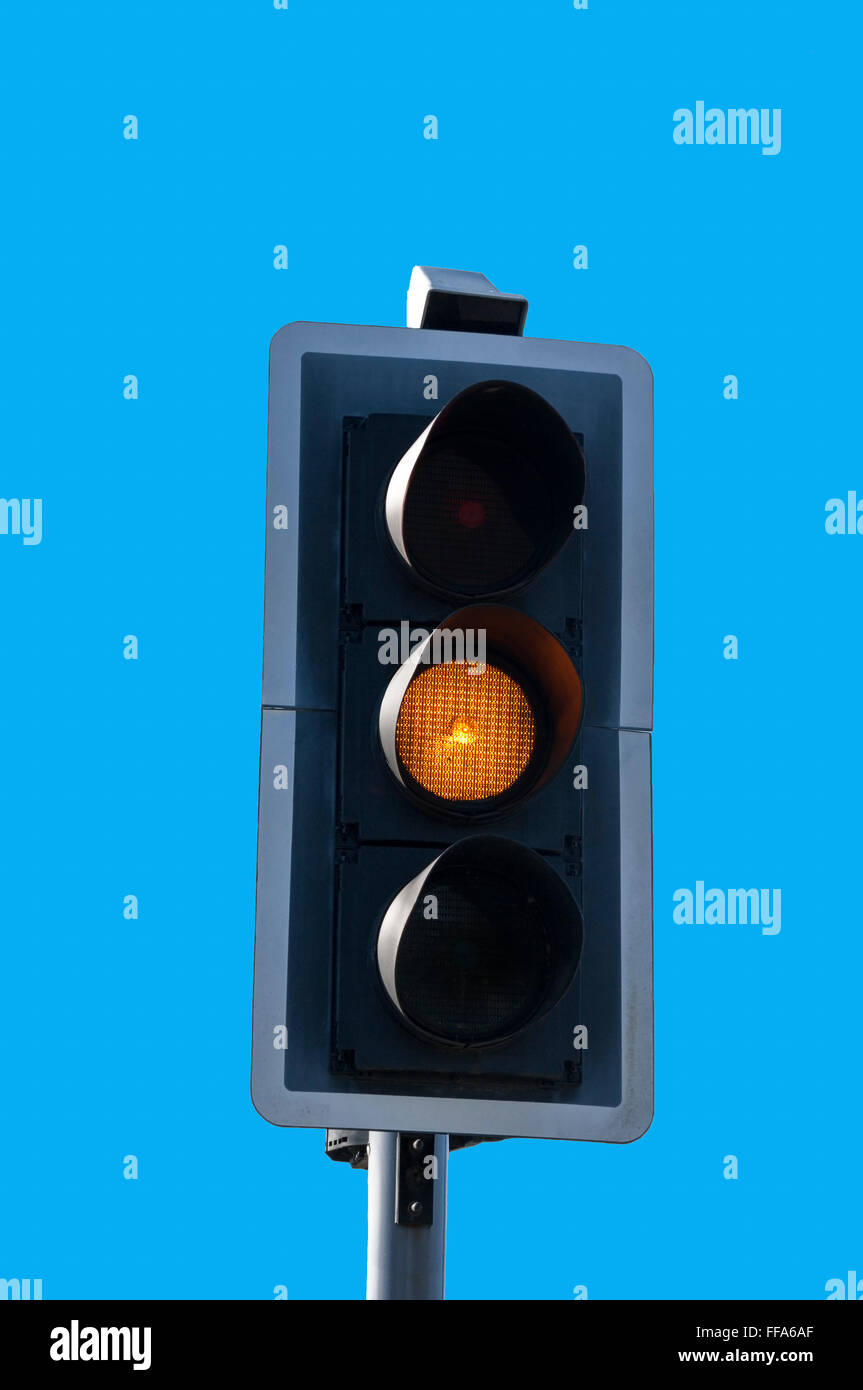 Amber traffic light hi-res stock photography and images - Alamy