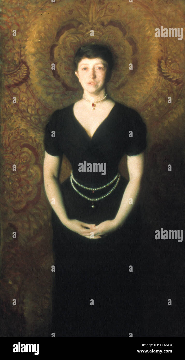 ISABELLE S. GARDNER /n(1840-1924). American socialite and art collector ...