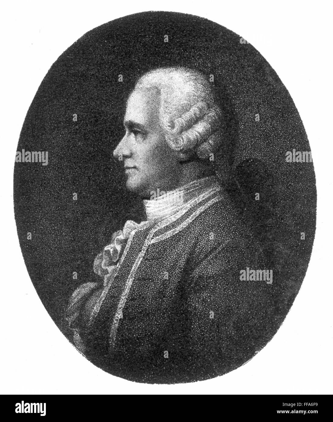 JAN INGENHOUSZ (1730-1799). /nDutch physician and physiologist. Stipple ...