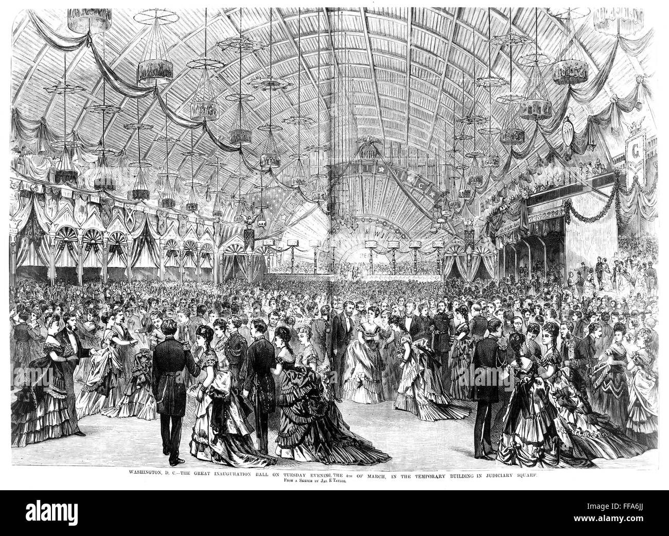 INAUGURAL BALL, 1873. /nInaugural ball given for the second ...