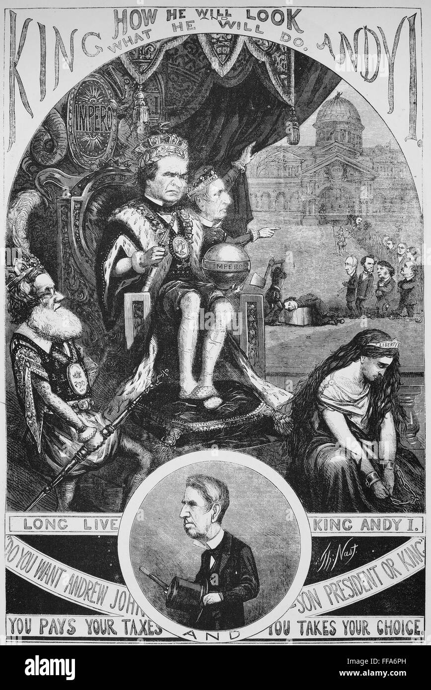 Andrew johnson cartoon hi-res stock photography and images - Alamy