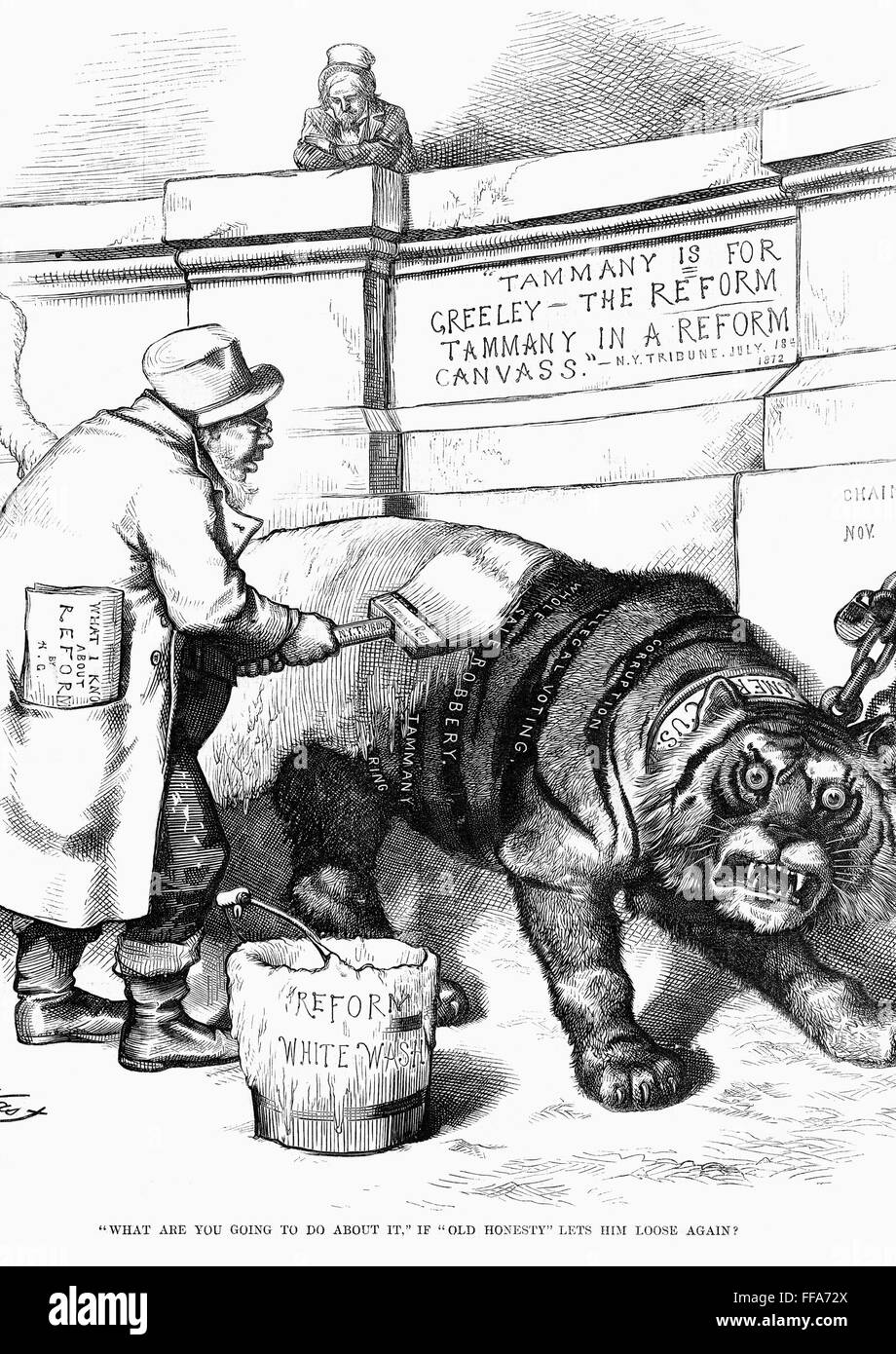 PRESIDENTIAL CAMPAIGN: 1872. /nContemporary cartoon by Thomas Nast ...