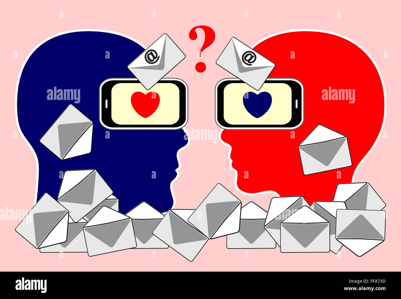 Email Communication Problem Stock Photo - Alamy