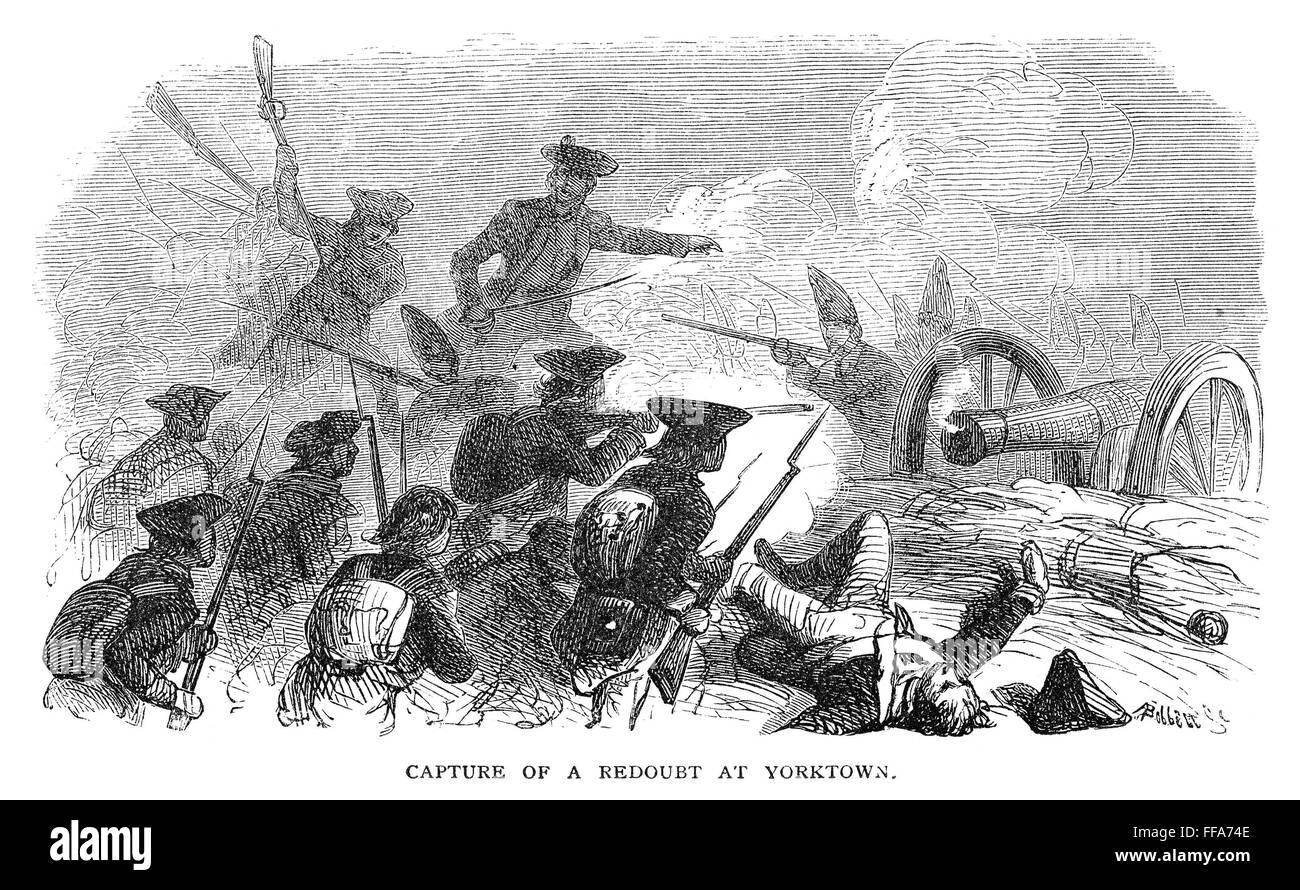 American revolution siege of yorktown revolutionary war Black and White ...