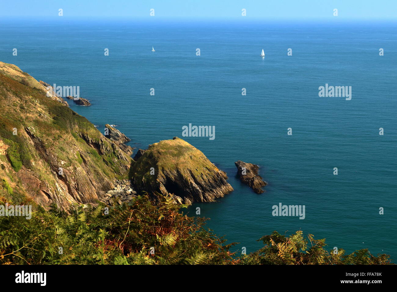 Coastal Views, part of the South West Coast Path, National Trust, Devon ...