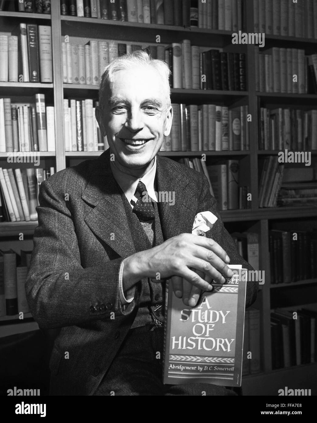 ARNOLD JOSEPH TOYNBEE /n(1889-1975). English historian. Photographed in ...