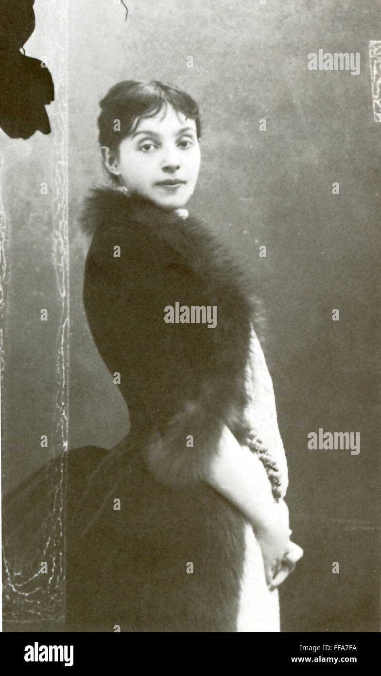 REJANE (1857-1920), nee Gabrielle Reju. French actress and singer Stock ...