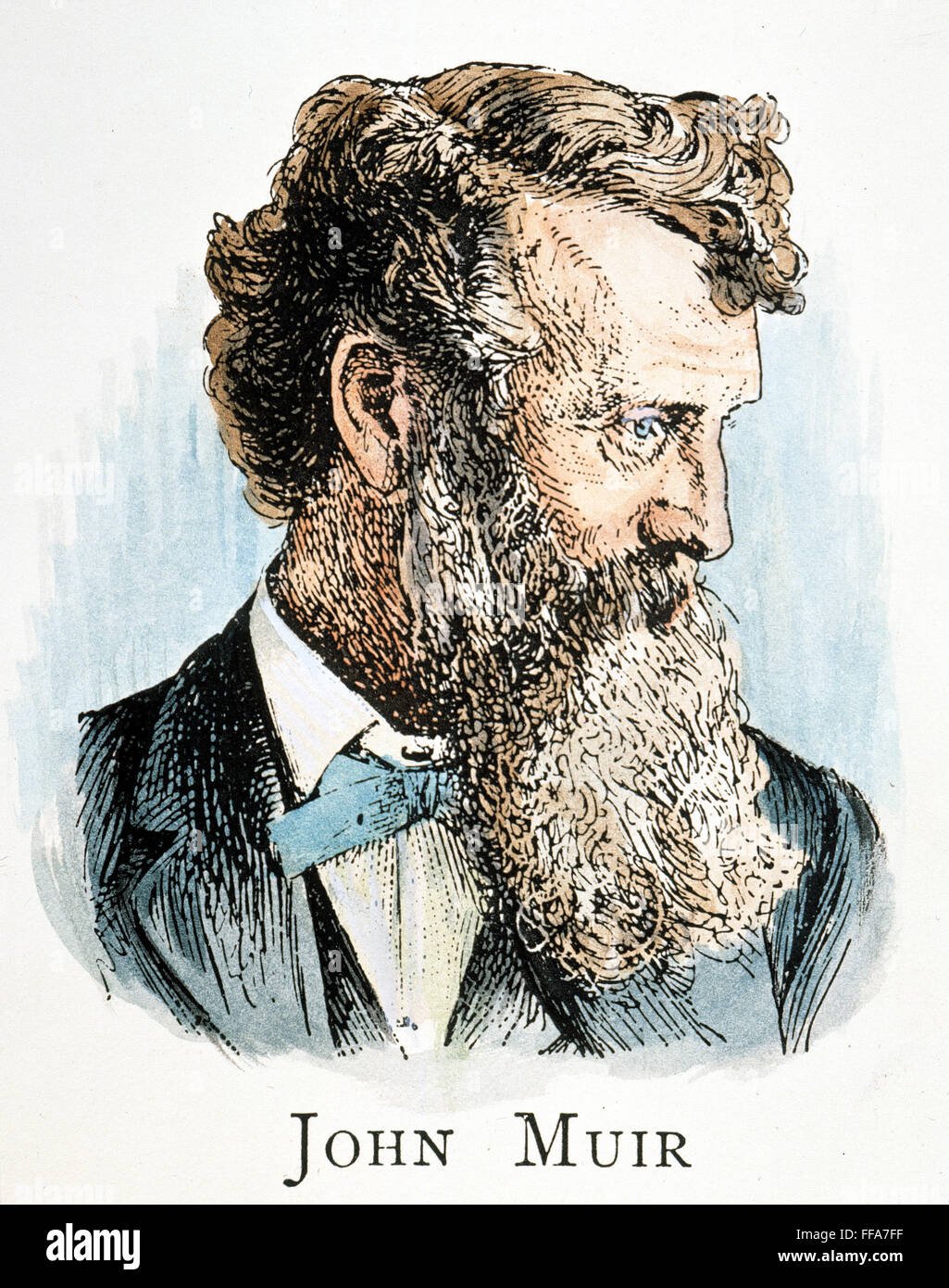 JOHN MUIR (1838-1914). /nAmerican (Scottish-born) naturalist. Pen and ...