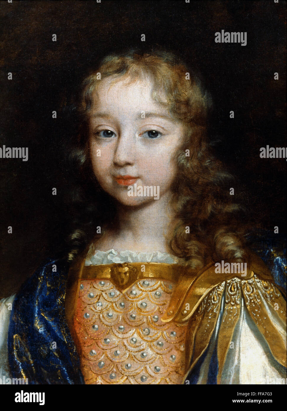 LOUIS XIV AS A CHILD. /n(1638-1715). Contemporary oil Stock Photo - Alamy