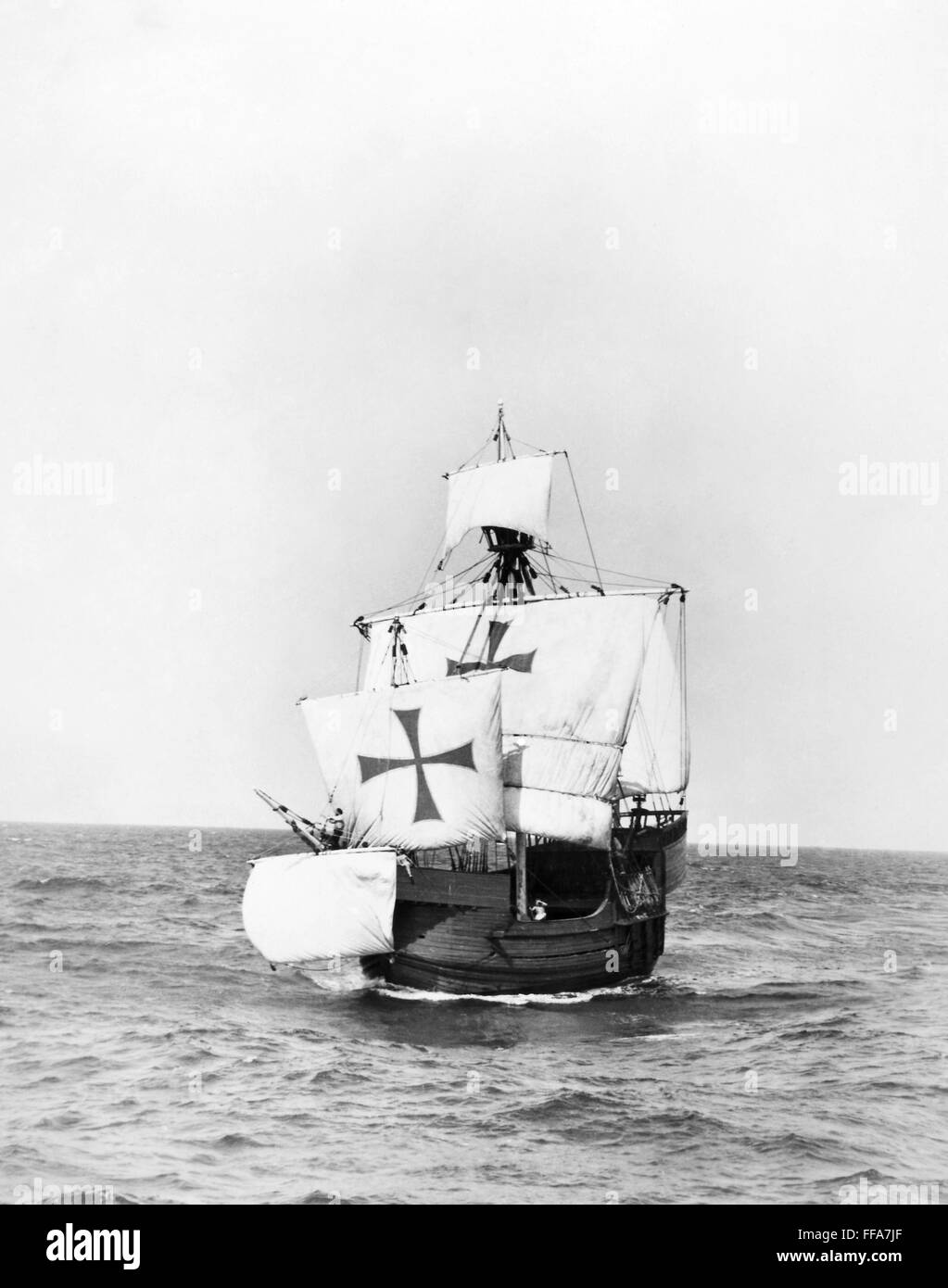 COLUMBUS: SANTA MARIA. /nA modern replica of Christopher Columbus ...