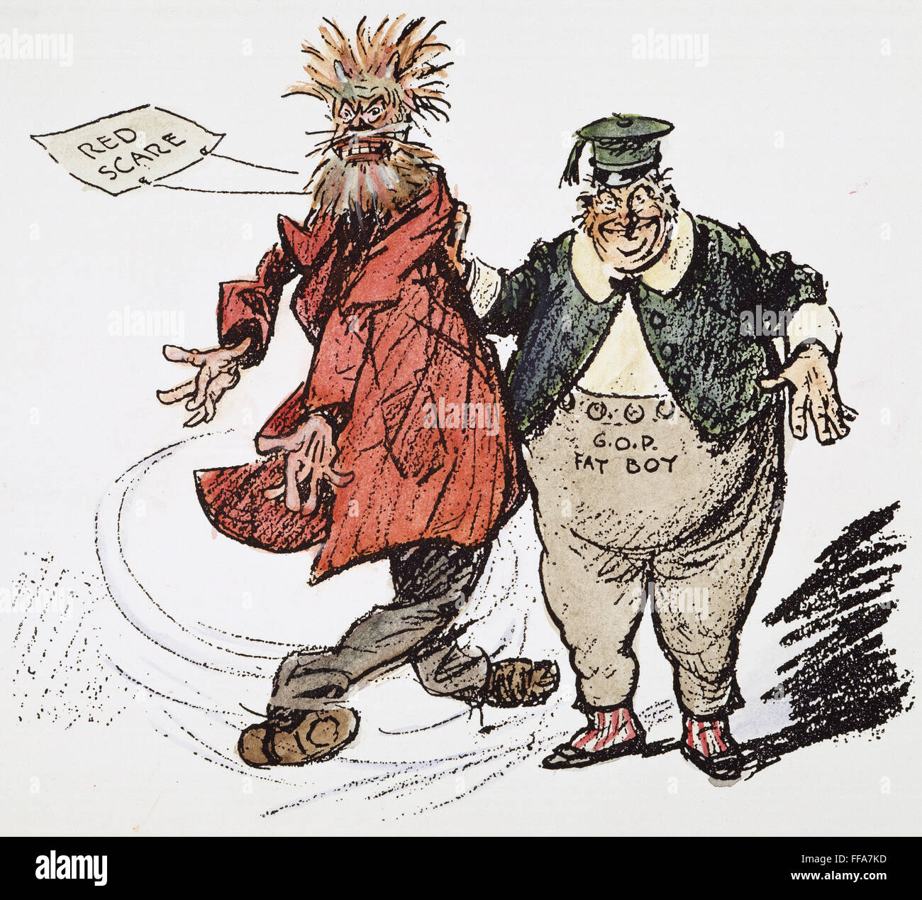 Red Scare Political Cartoons