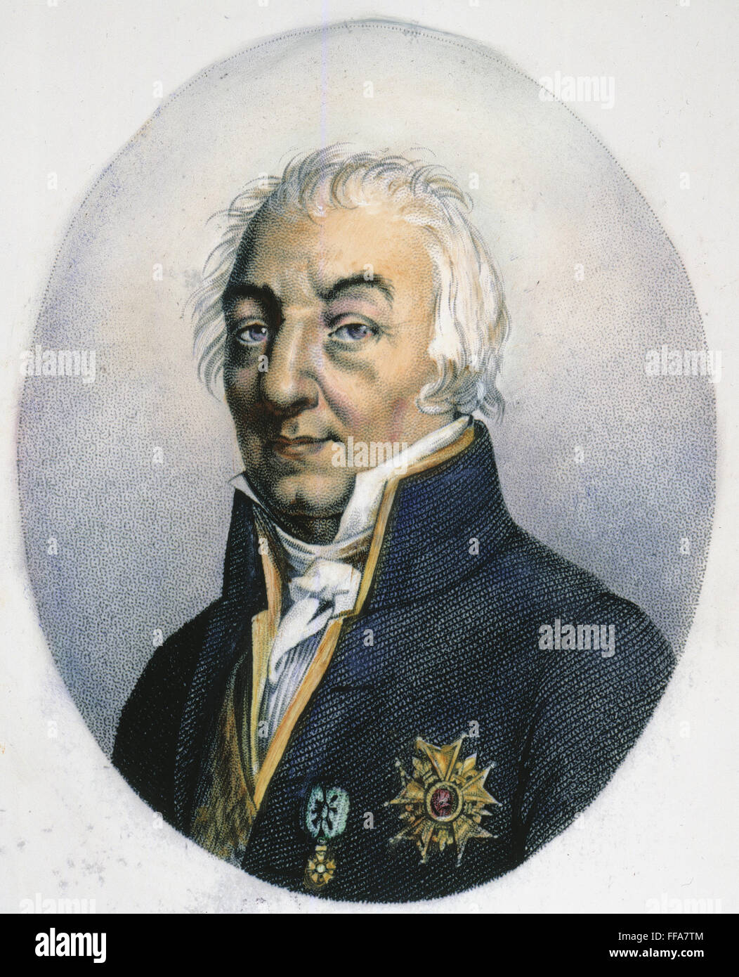 CLAUDE LOUIS BERTHOLLET /n(1748-1822). French chemist. Stipple ...