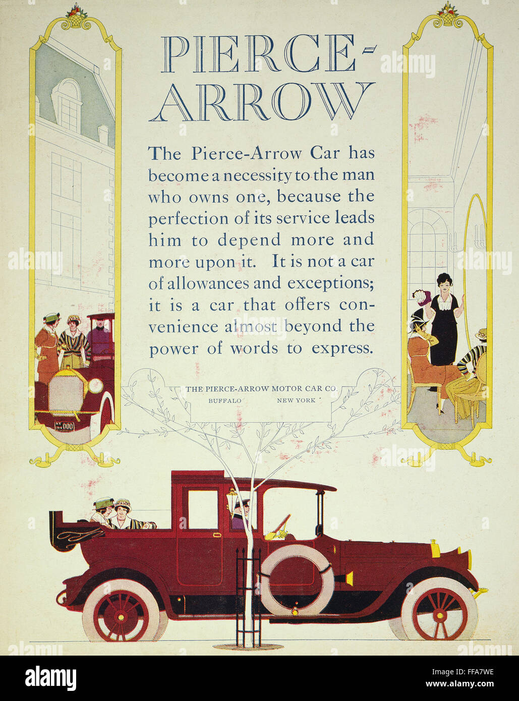 PIERCE-ARROW AUTO AD, 1914. /nPieerce-Arrow automobile advertisement ...
