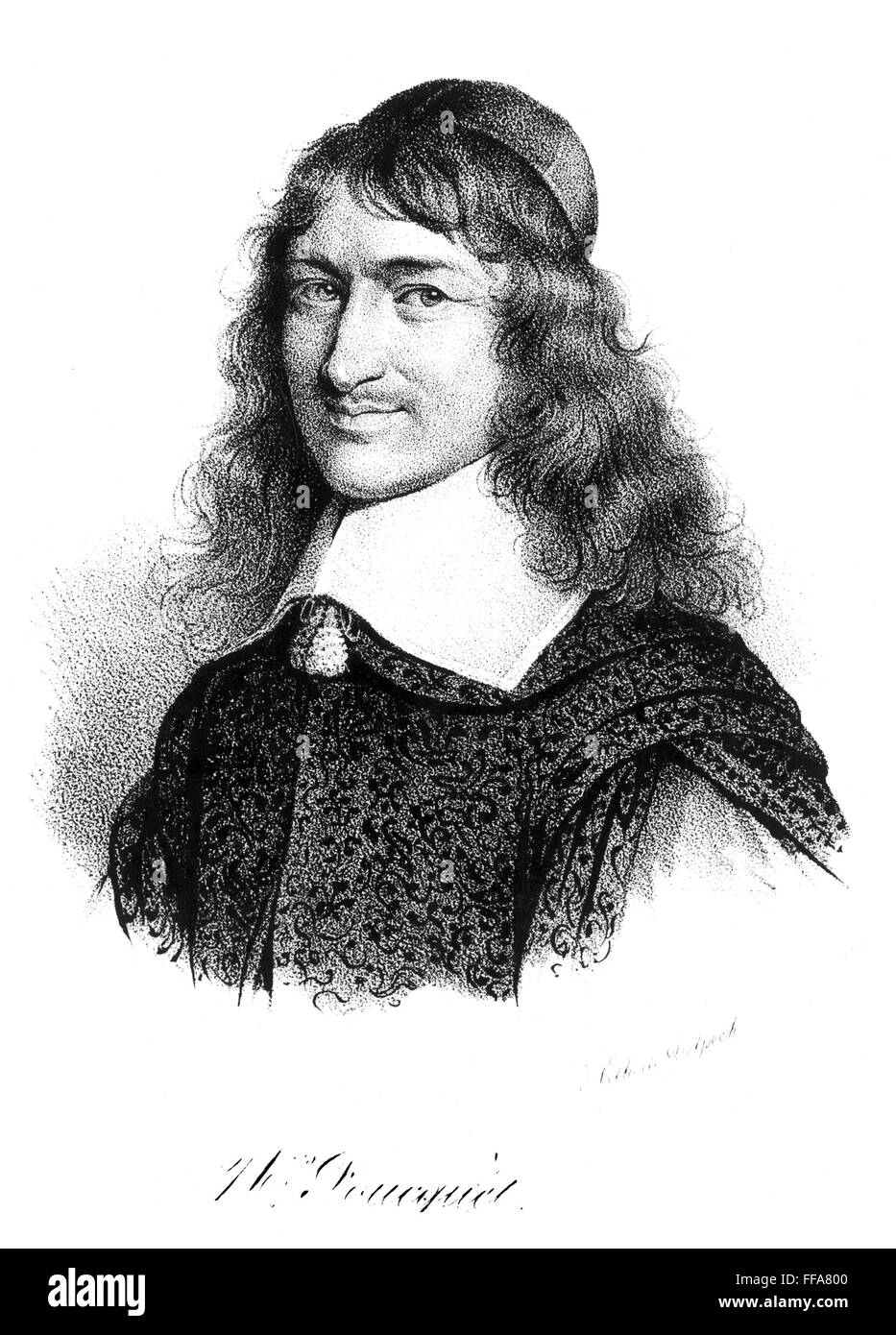 NICOLAS FOUQUET /n(1615-1680). French government official. Lithograph ...