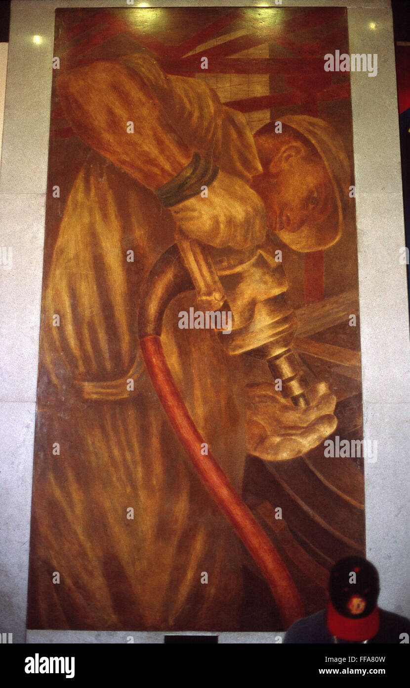 SHAHN: WPA MURAL. /nMural by Ben Shahn for WPA at a Grand Concourse ...