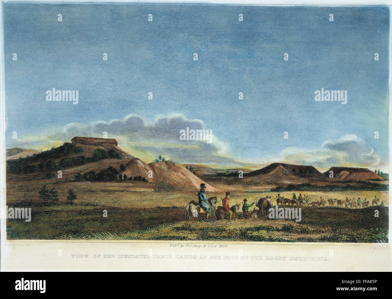 ZEBULON PIKE EXPEDITION. /nView of the broken table lands seen by ...