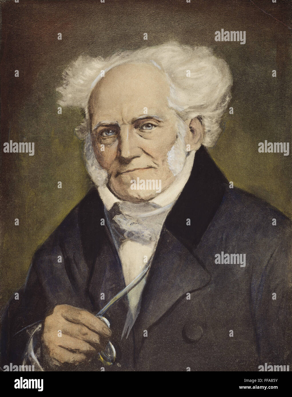 ARTHUR SCHOPENHAUER /n(1788-1860). German philosopher. After a painting ...