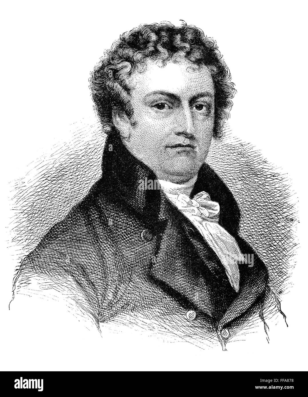 DEWITT CLINTON (1769-1828). /nAmerican lawyer and statesman. Line ...