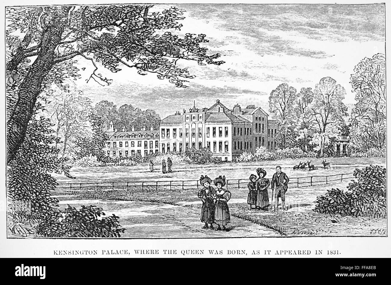 LONDON: KENSINGTON PALACE. /nKensington Palace, birthplace of Queen ...
