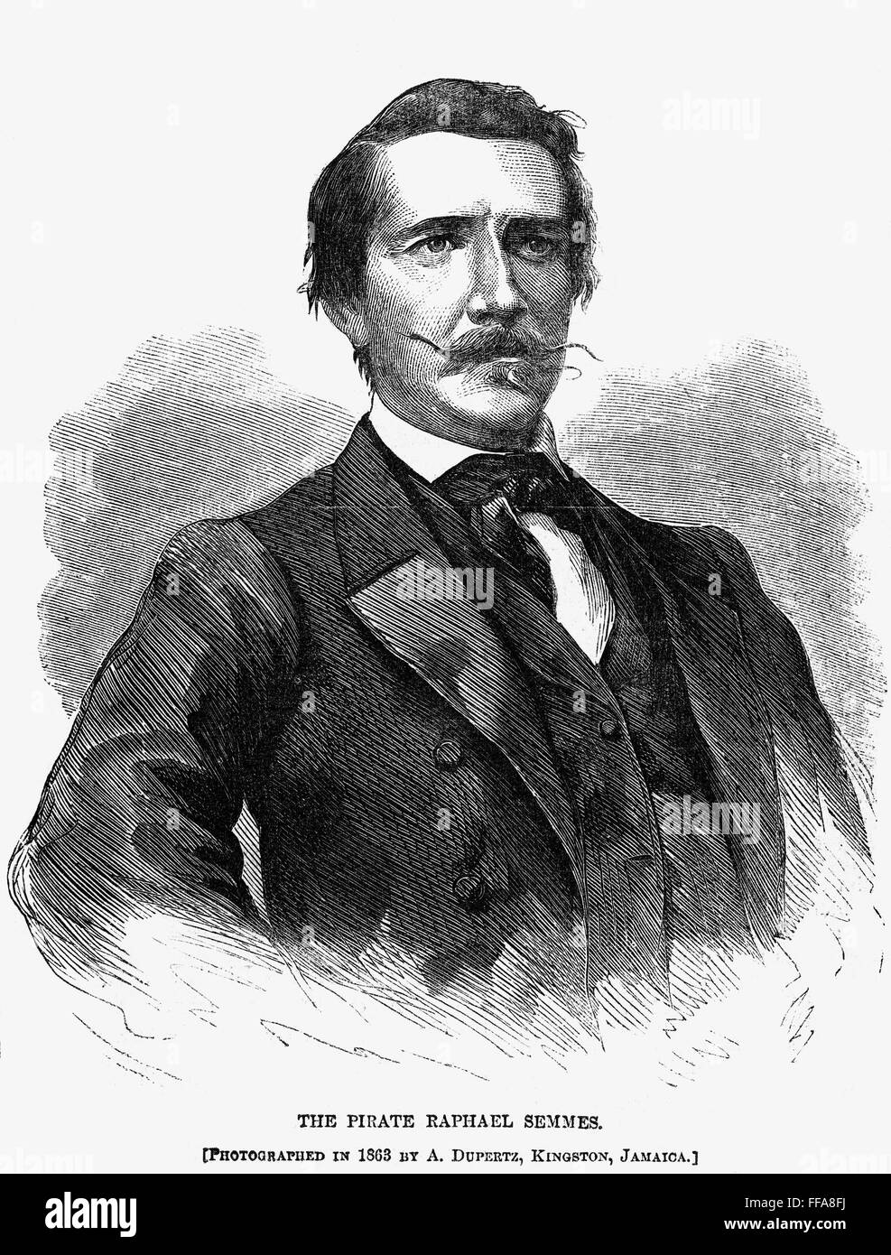 RAPHAEL SEMMES (1809-1877)./nAmerican naval officer; commander of the ...