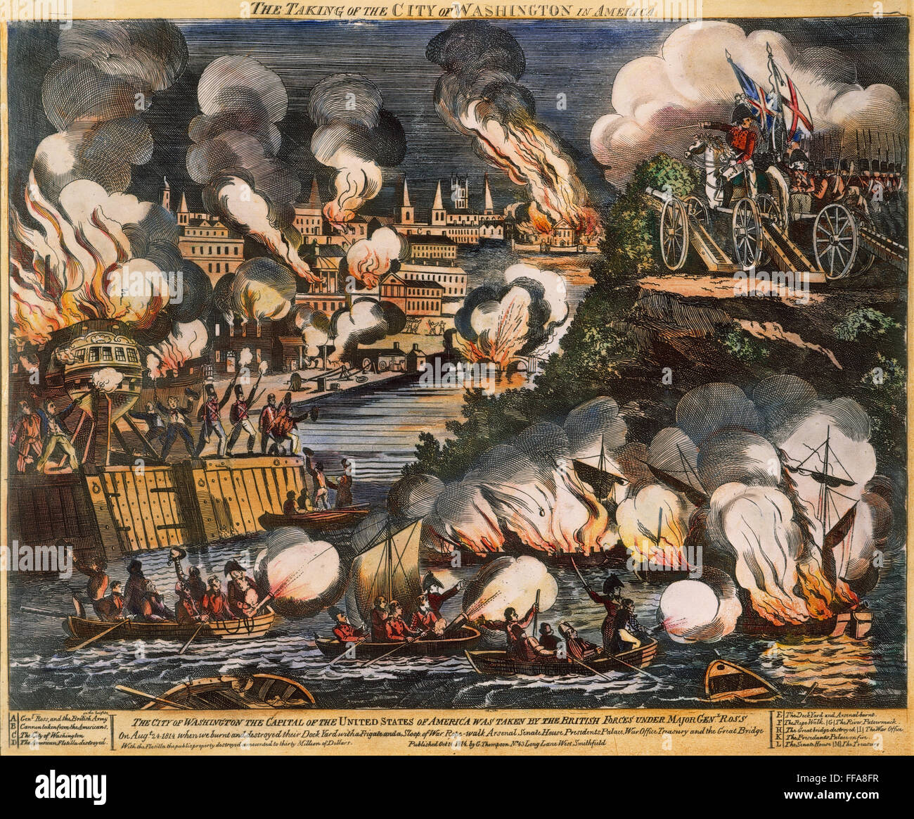 White house burning 1812 hi-res stock photography and images - Alamy