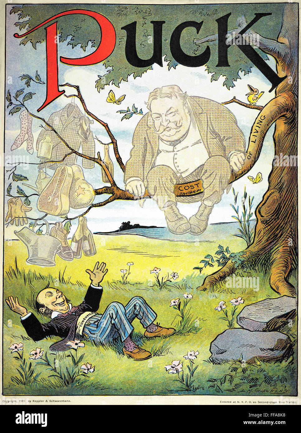 CARTOON: WILLIAM H. TAFT. /nAmerican cartoon, 1909, by Louis M ...