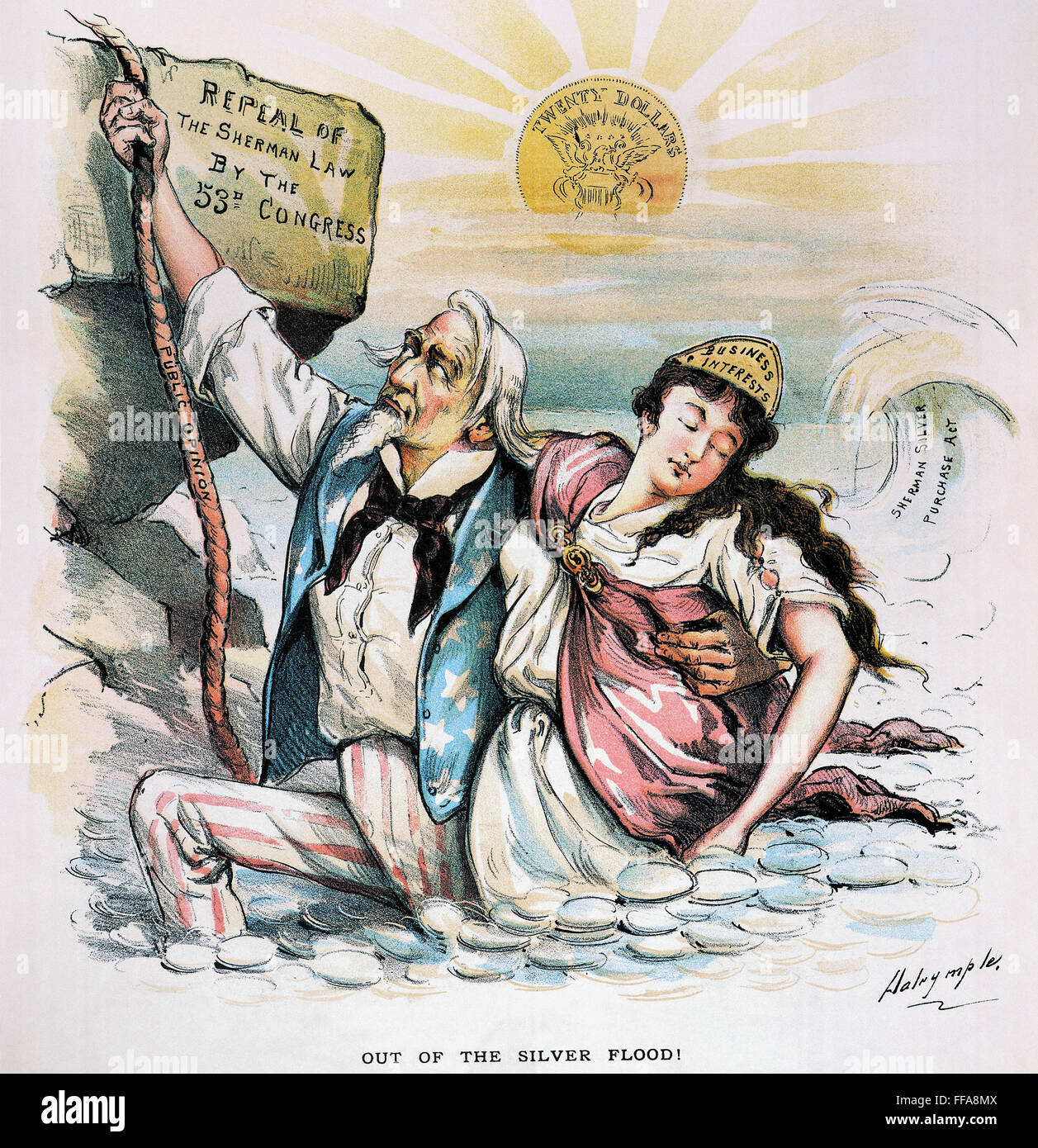 Sherman act cartoon hi-res stock photography and images - Alamy