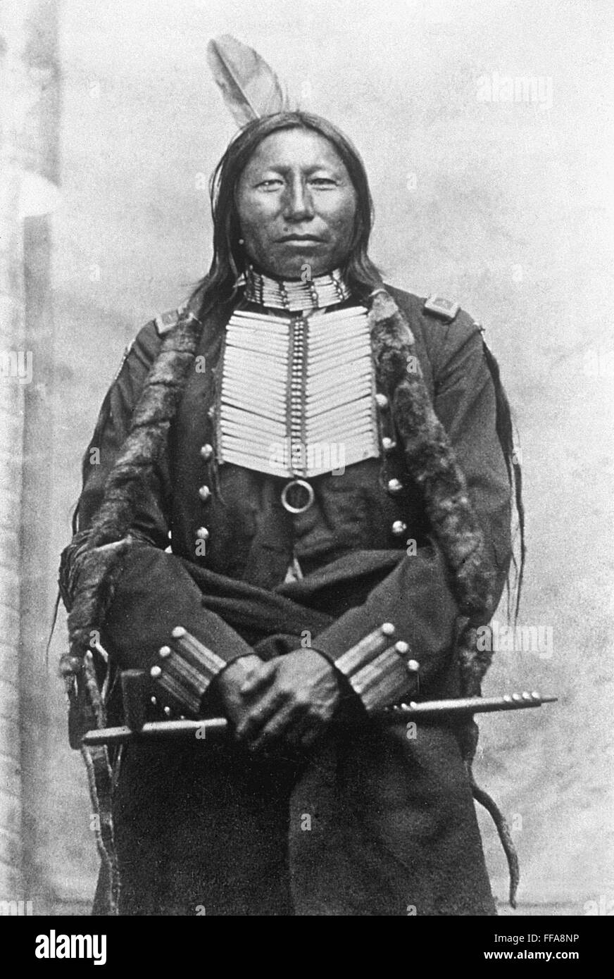 SIOUX NATIVE AMERICAN CHIEF. /nCrow King (d. 1884); led warriors ...