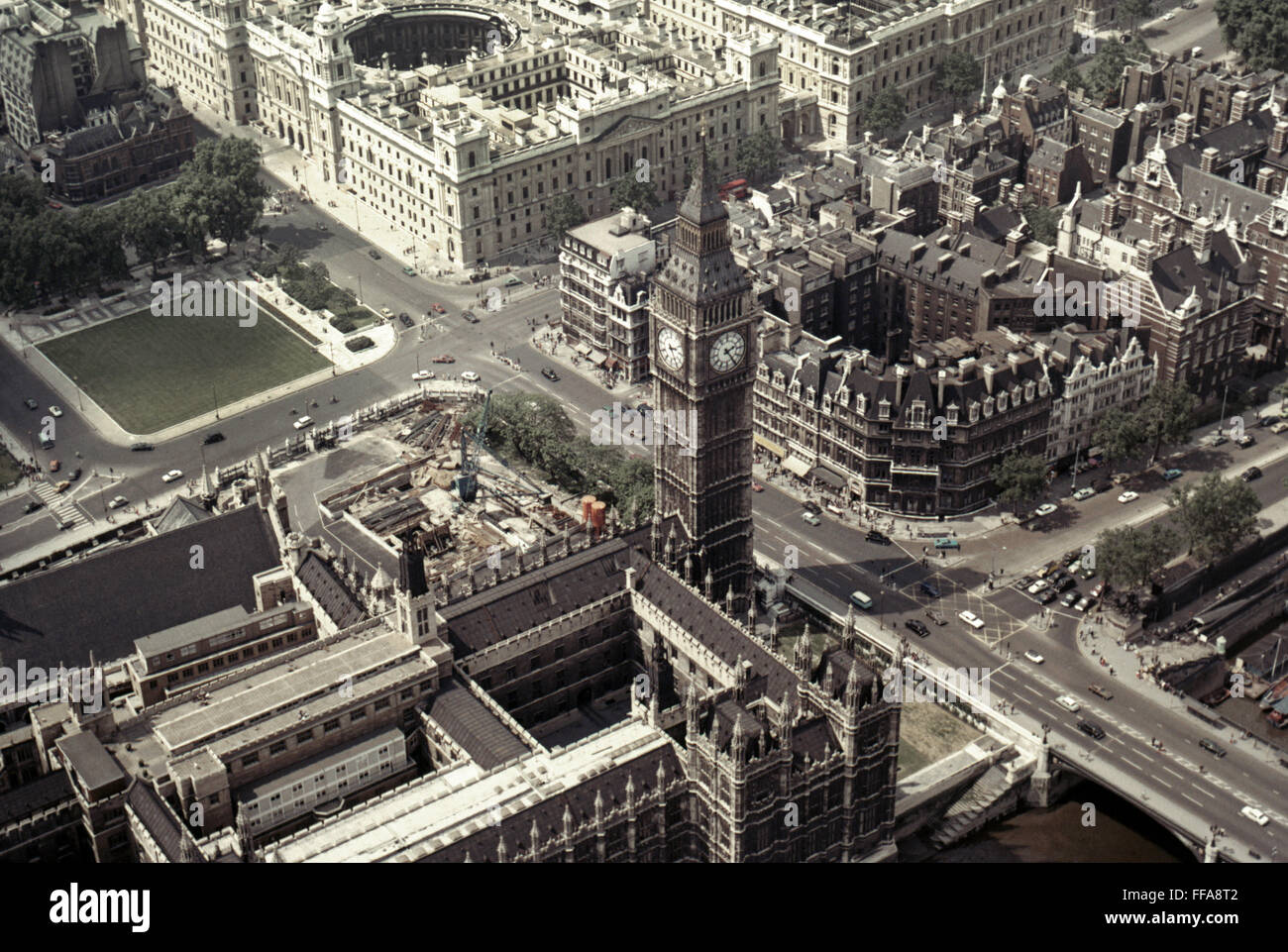 LONDON: BIG BEN. /nAerial view of Big Ben Stock Photo - Alamy