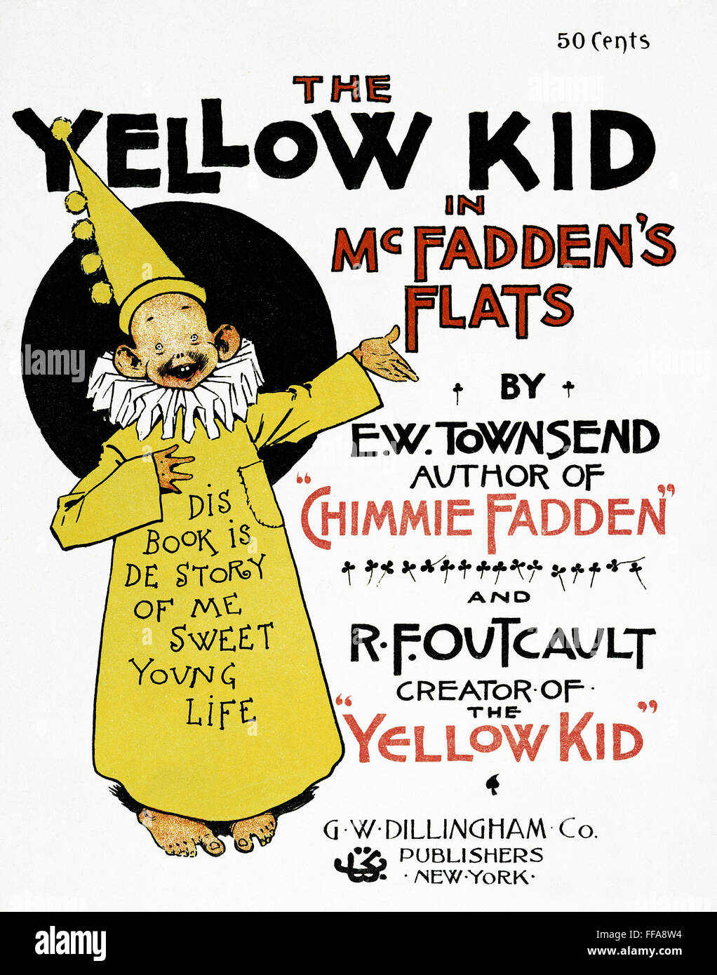 YELLOW JOURNALISM, c1900. /nBook cover featuring Richard F. Outcault's ...