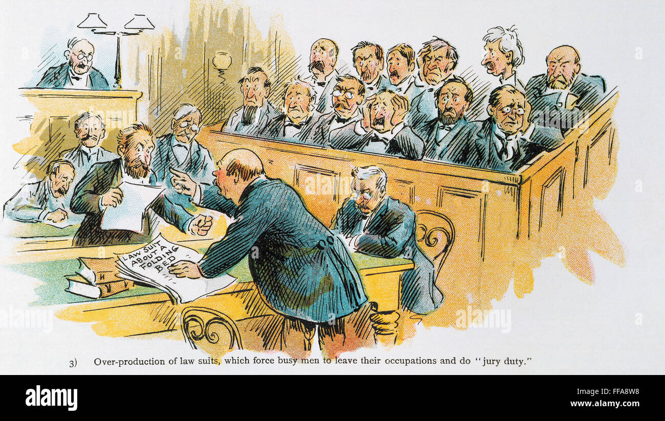 LITIGATION CARTOON. /nAn American cartoon of 1896 on the national ...