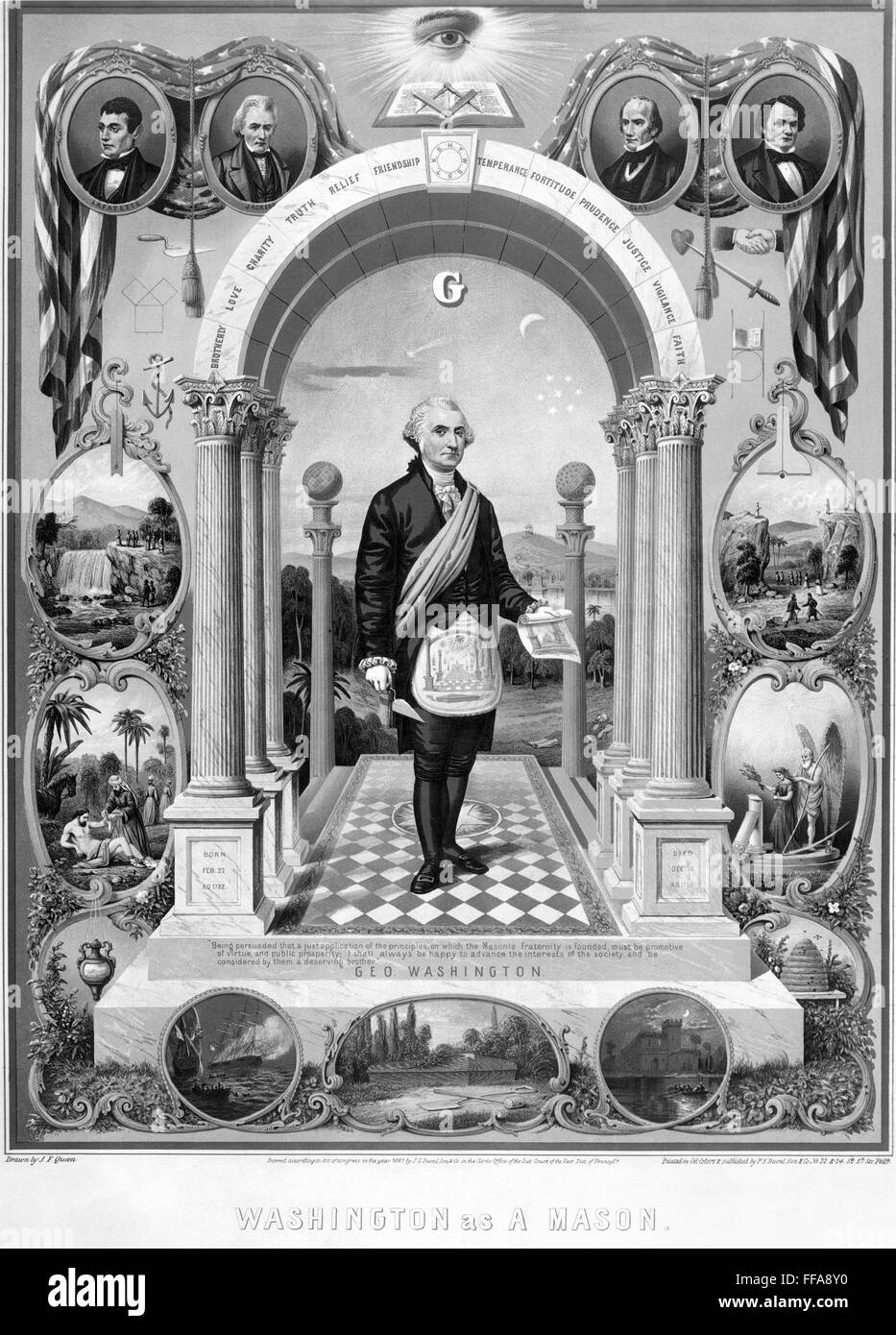 GEORGE WASHINGTON /n(1732-1799). First President of the United States ...