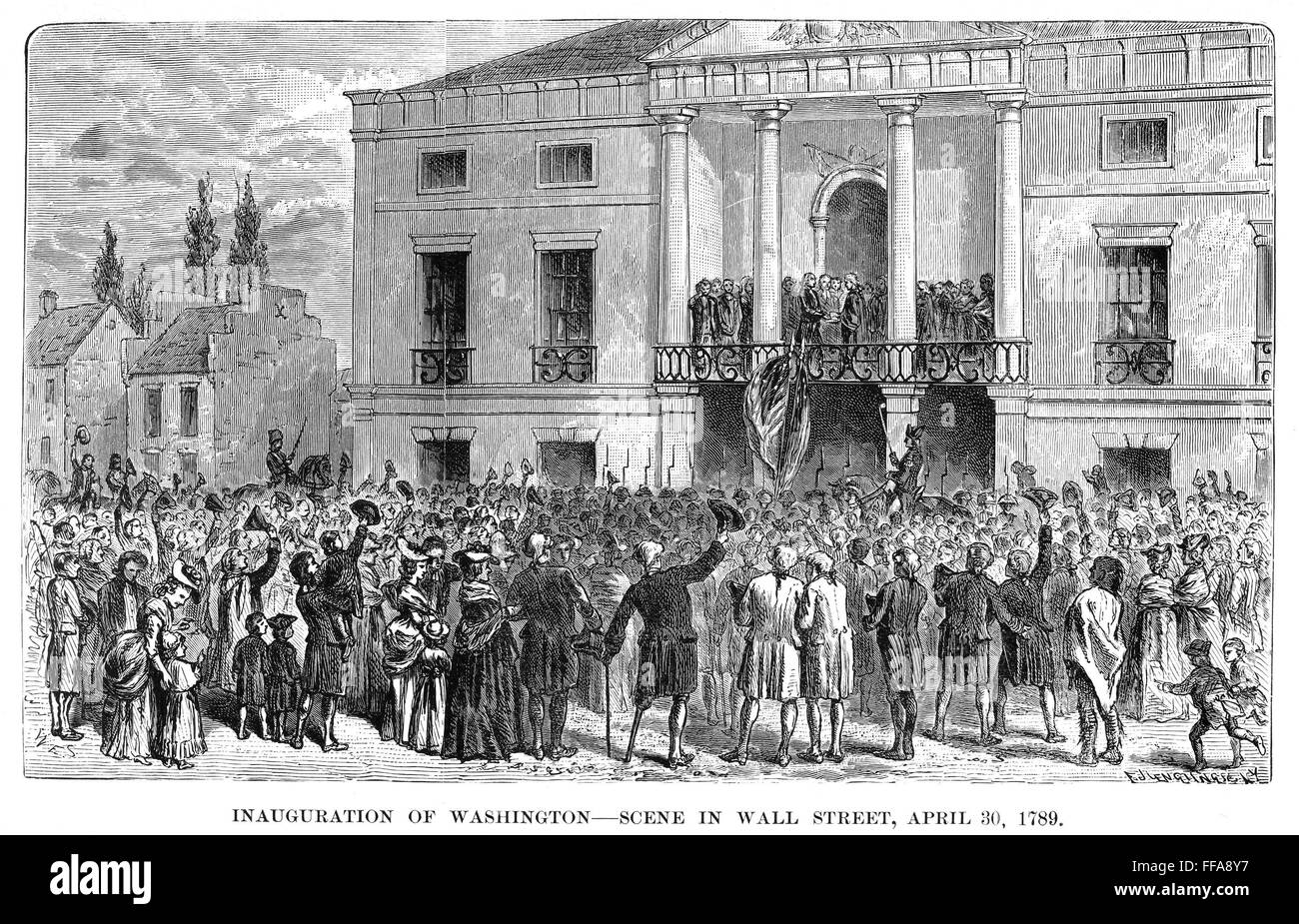 WASHINGTON: INAUGURATION. /nThe inauguration of George Washington as ...