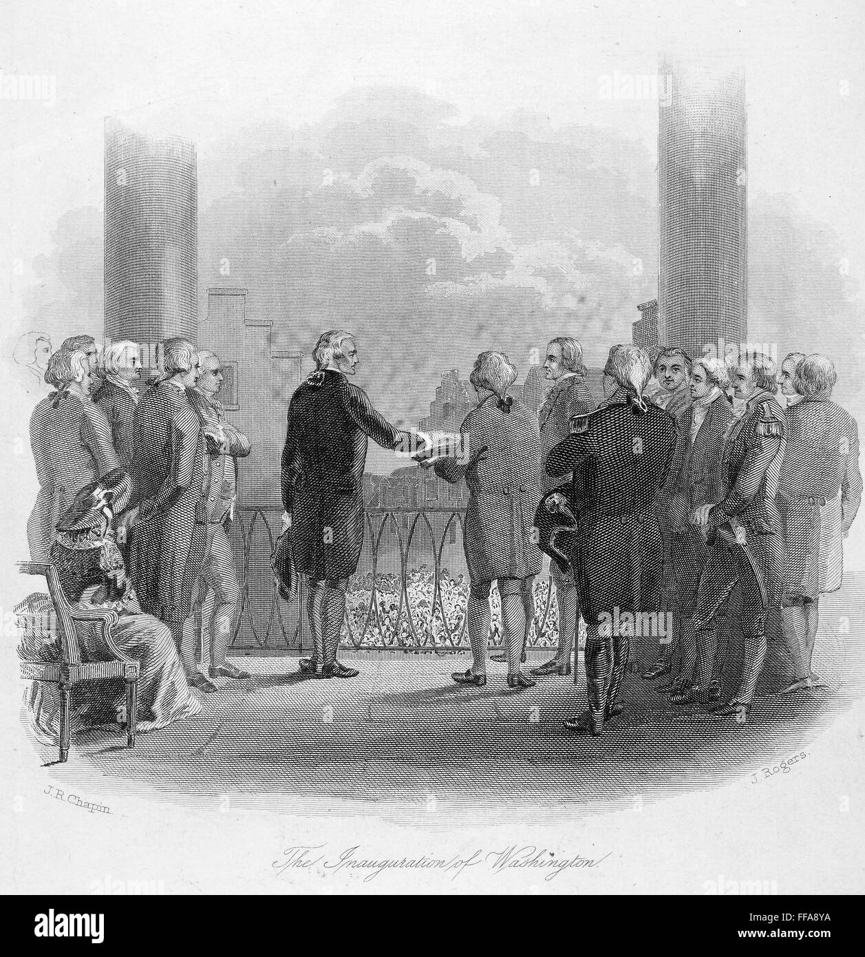 WASHINGTON: INAUGURATION. /nThe inauguration of George Washington as ...