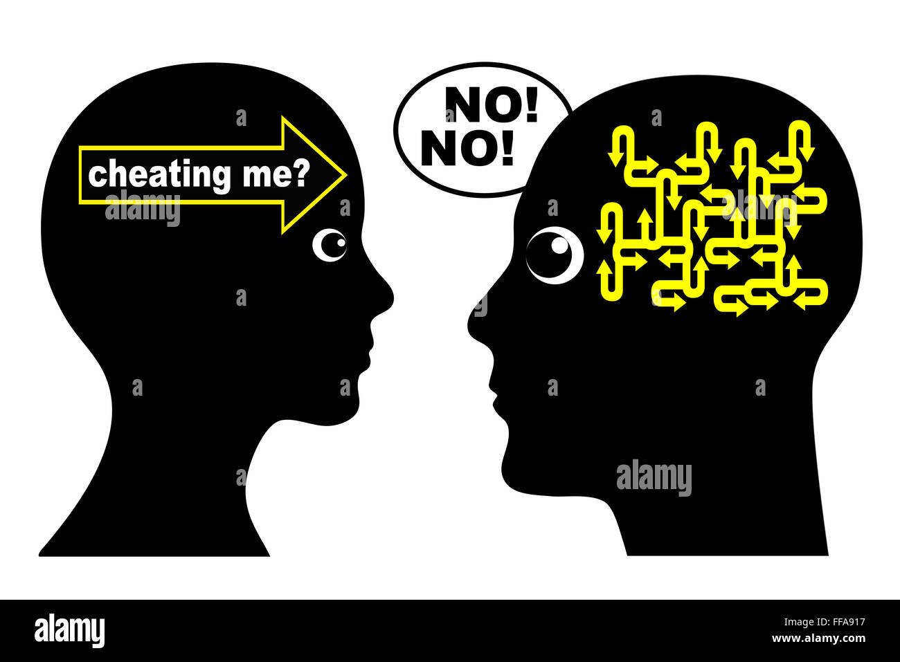 Cheating wife Cut Out Stock Images & Pictures - Alamy