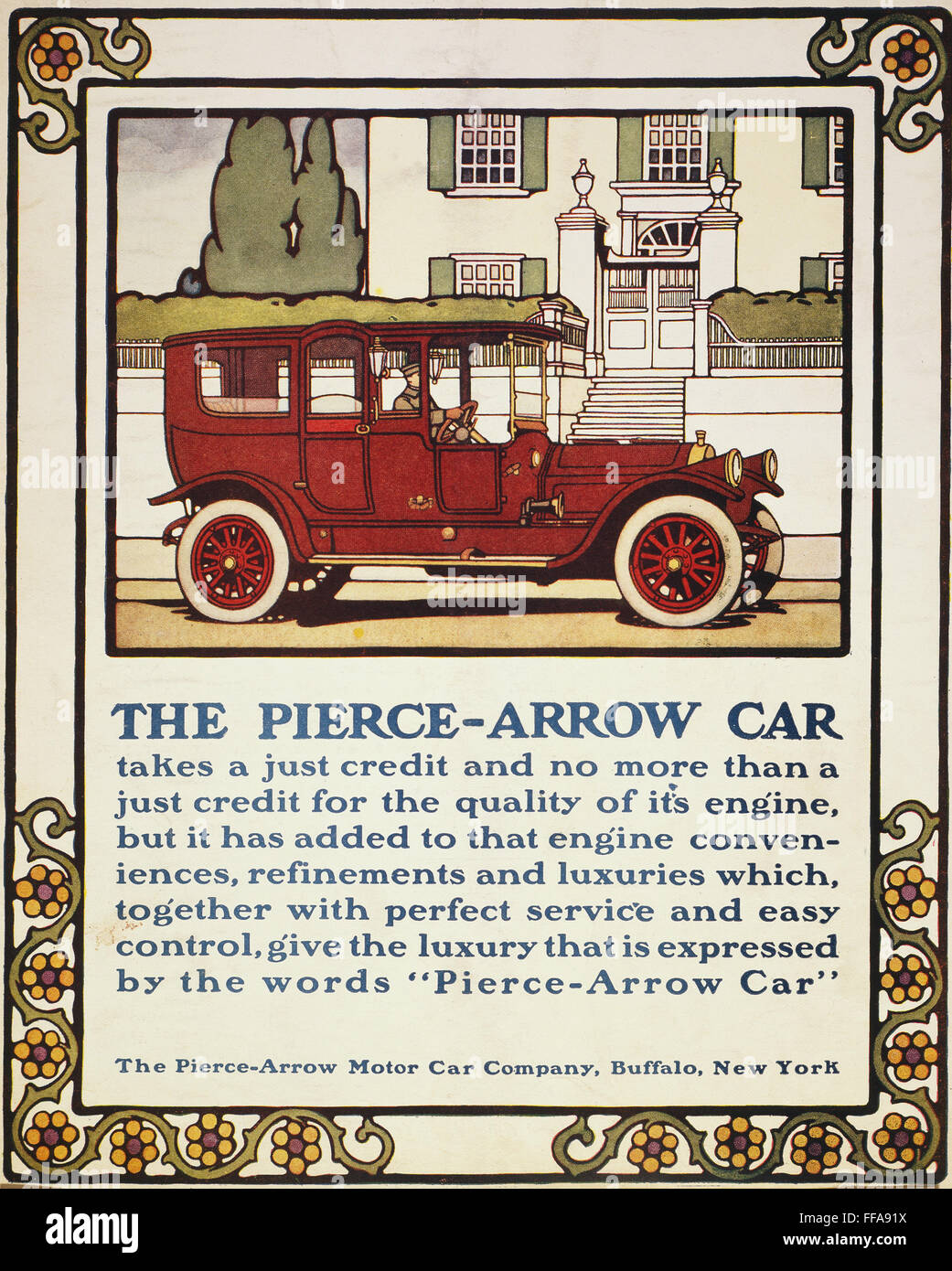 PIERCE-ARROW AUTO AD, 1914. /nPierce-Arrow automobile advertisement ...