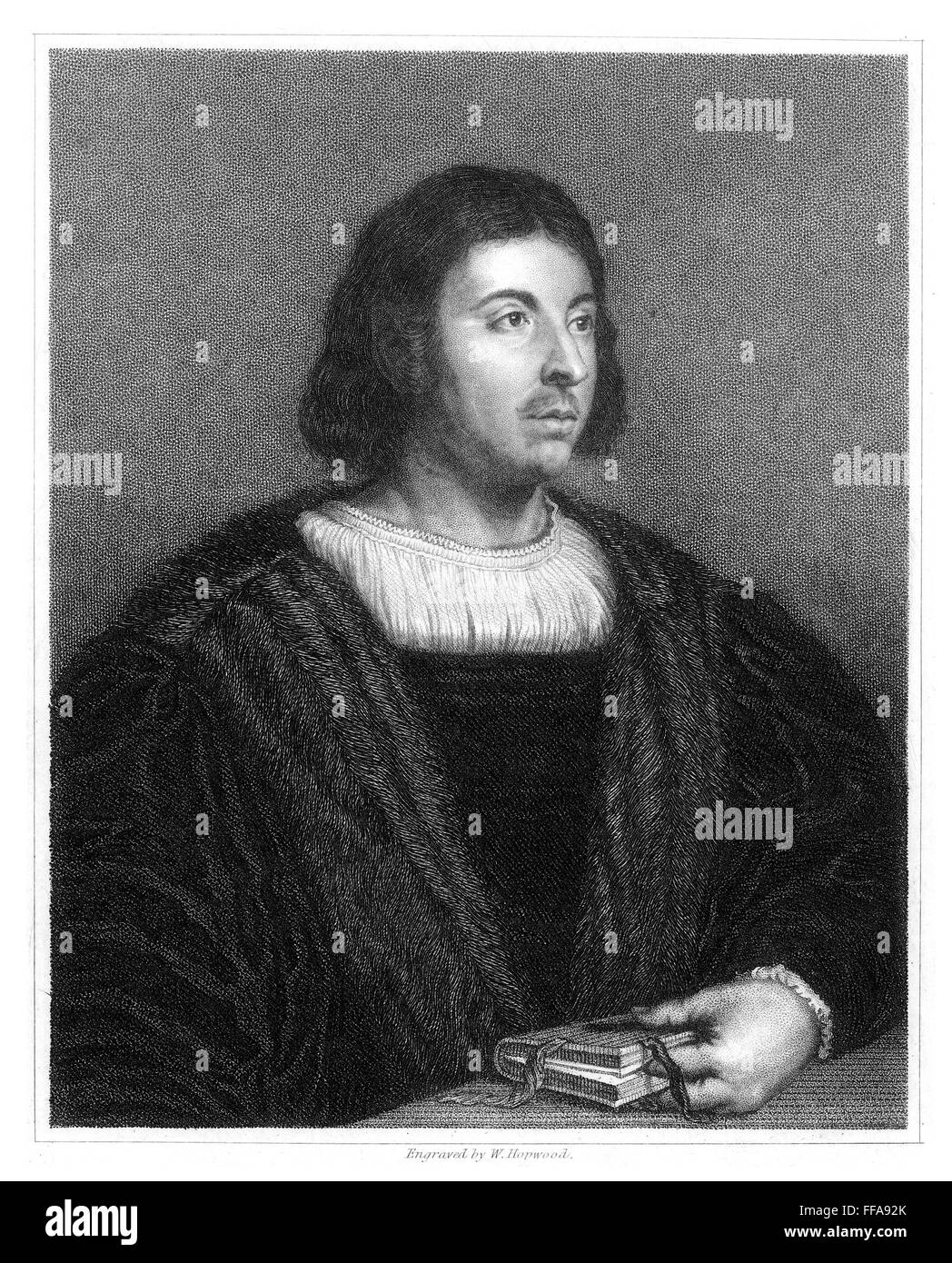 GIOVANNI BOCCACCIO /n(1313-1375). Italian writer. Steel engraving ...