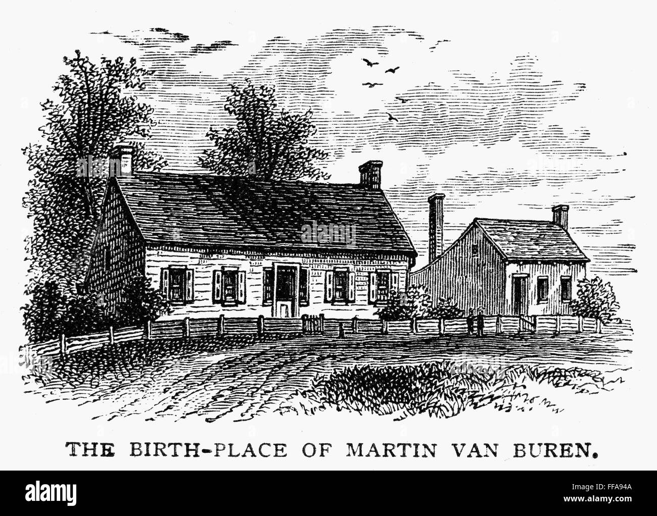 VAN BUREN: BIRTHPLACE. /nThe house at Kinderhook, New York, where President Martin Van Buren was ...