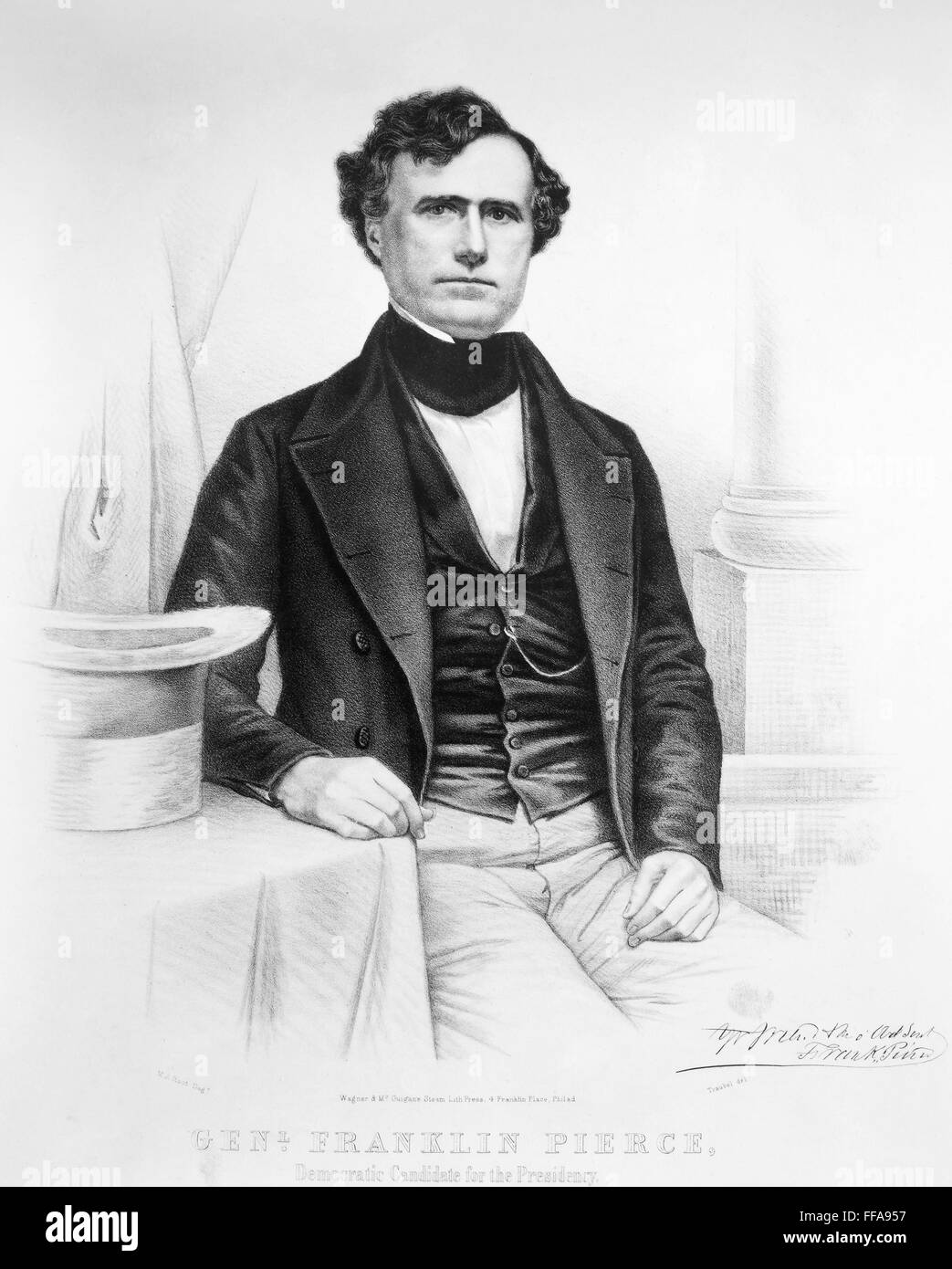 FRANKLIN PIERCE (1804-1869). /nFourteenth President of the United ...