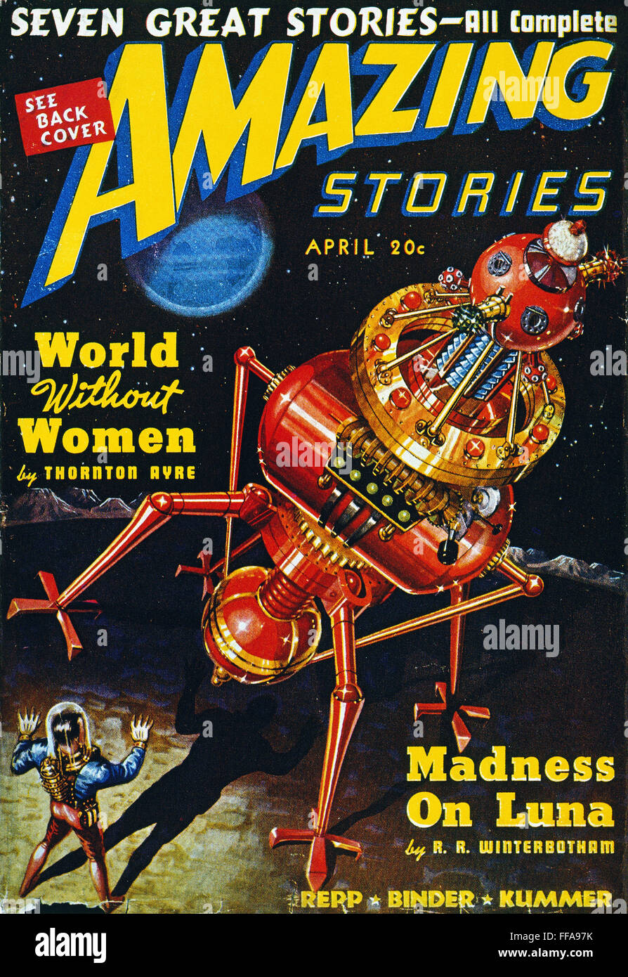 SCIENCE FICTION COVER, 1939. /nAmerican science fiction magazine cover ...