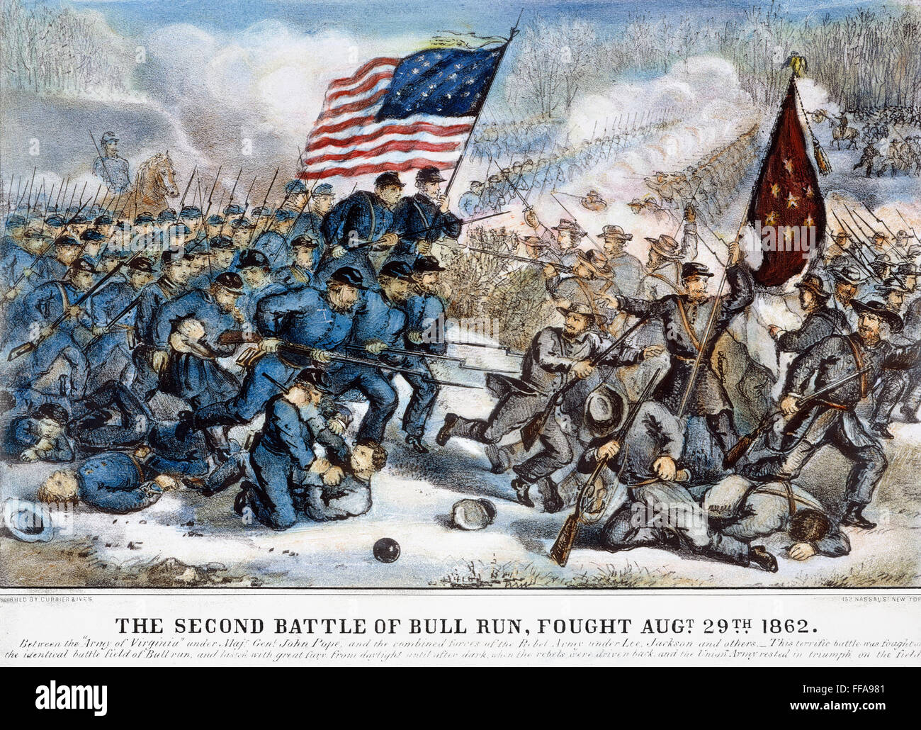 SECOND BULL RUN, 1862. /nThe Second Battle of Bull Run (Manassass ...