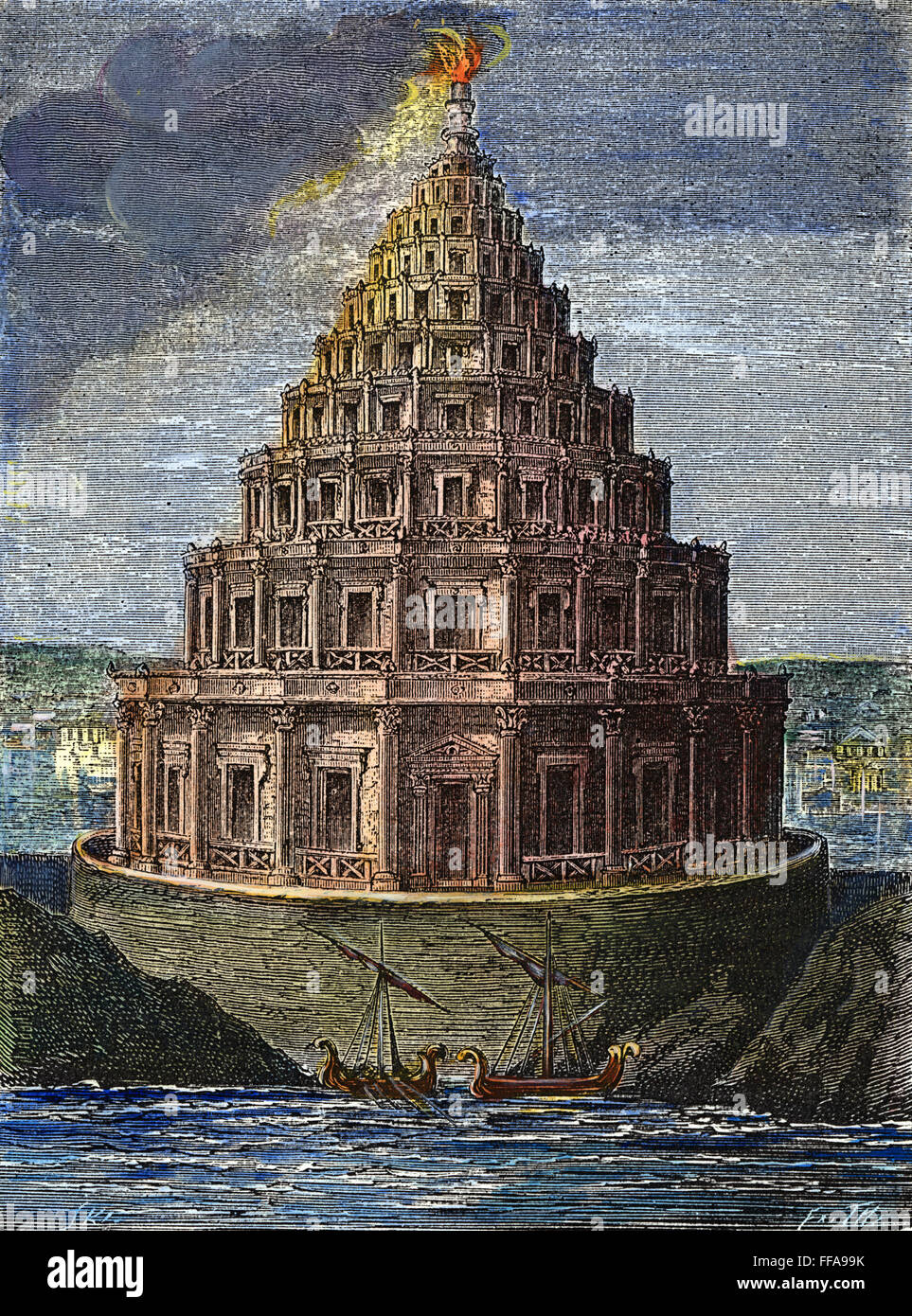 ALEXANDRIA LIGHTHOUSE. /nThe lighthouse Pharos in Egypt, built by ...