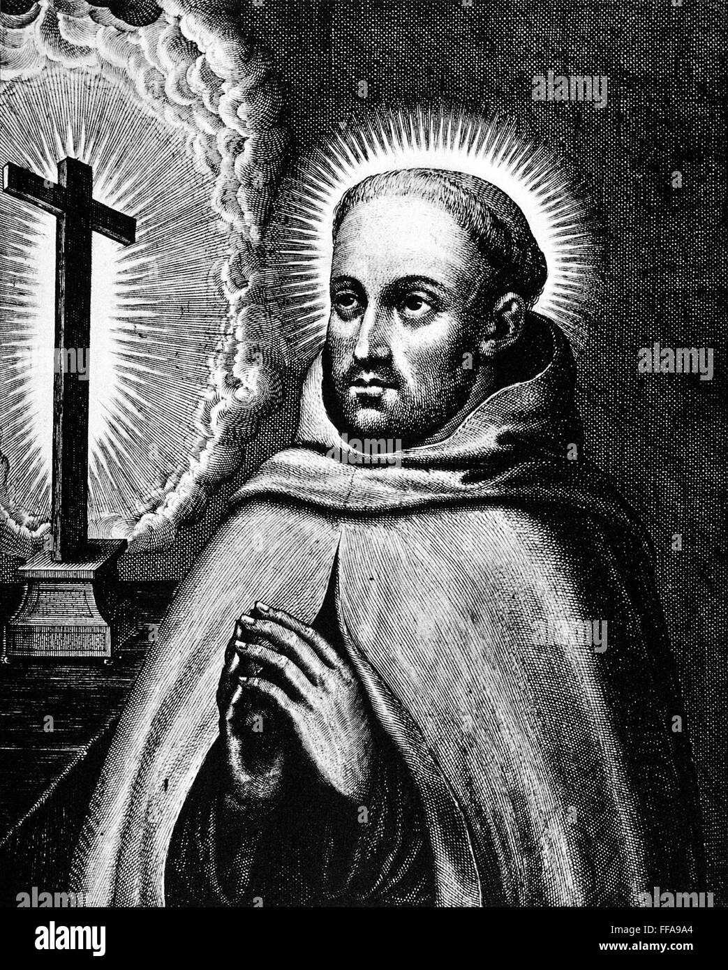 ST. JOHN OF THE CROSS /n(1542-1591). Spanish mystic and poet. Line ...