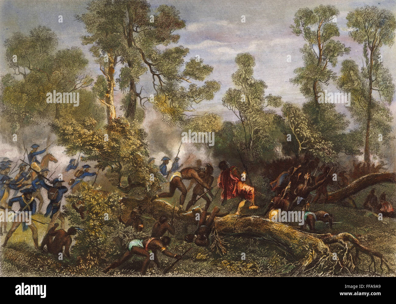BATTLE OF FALLEN TIMBERS. /nAnthony Wayne's Legion at the Battle of ...