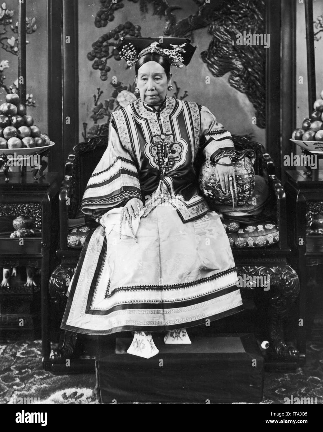 TZ'U HSI (1835-1908). /nEmpress dowager of China, 1875-1908 Stock Photo ...